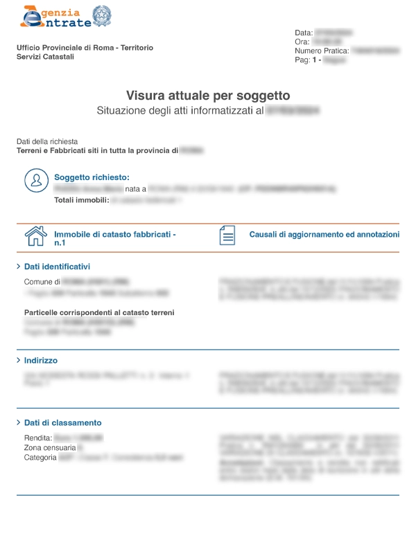 Visura Catastale